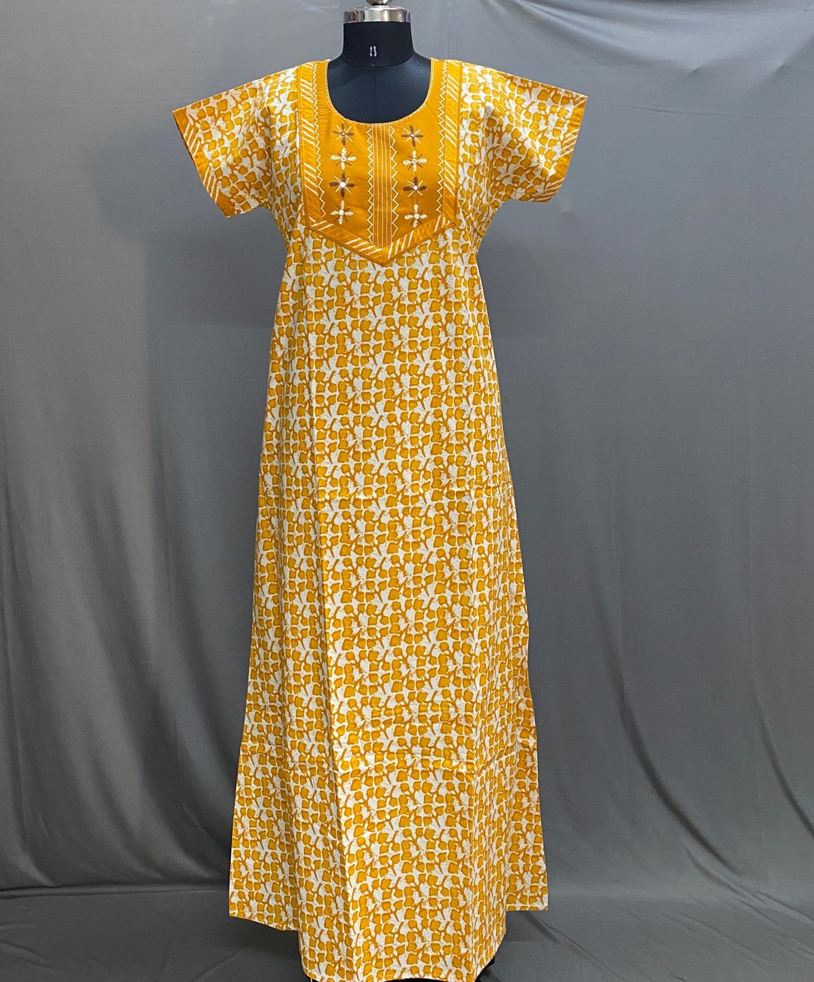 Printed Cotton Nighty – Comfortable & Stylish Nightwear | The Silk Walk ...
