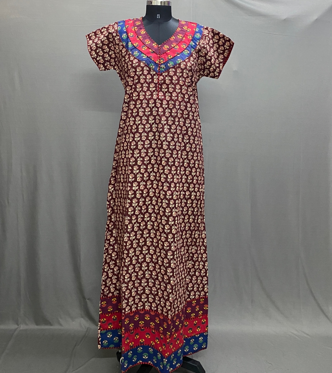 Printed Cotton Nighty – Comfortable & Stylish Nightwear | The Silk Walk ...