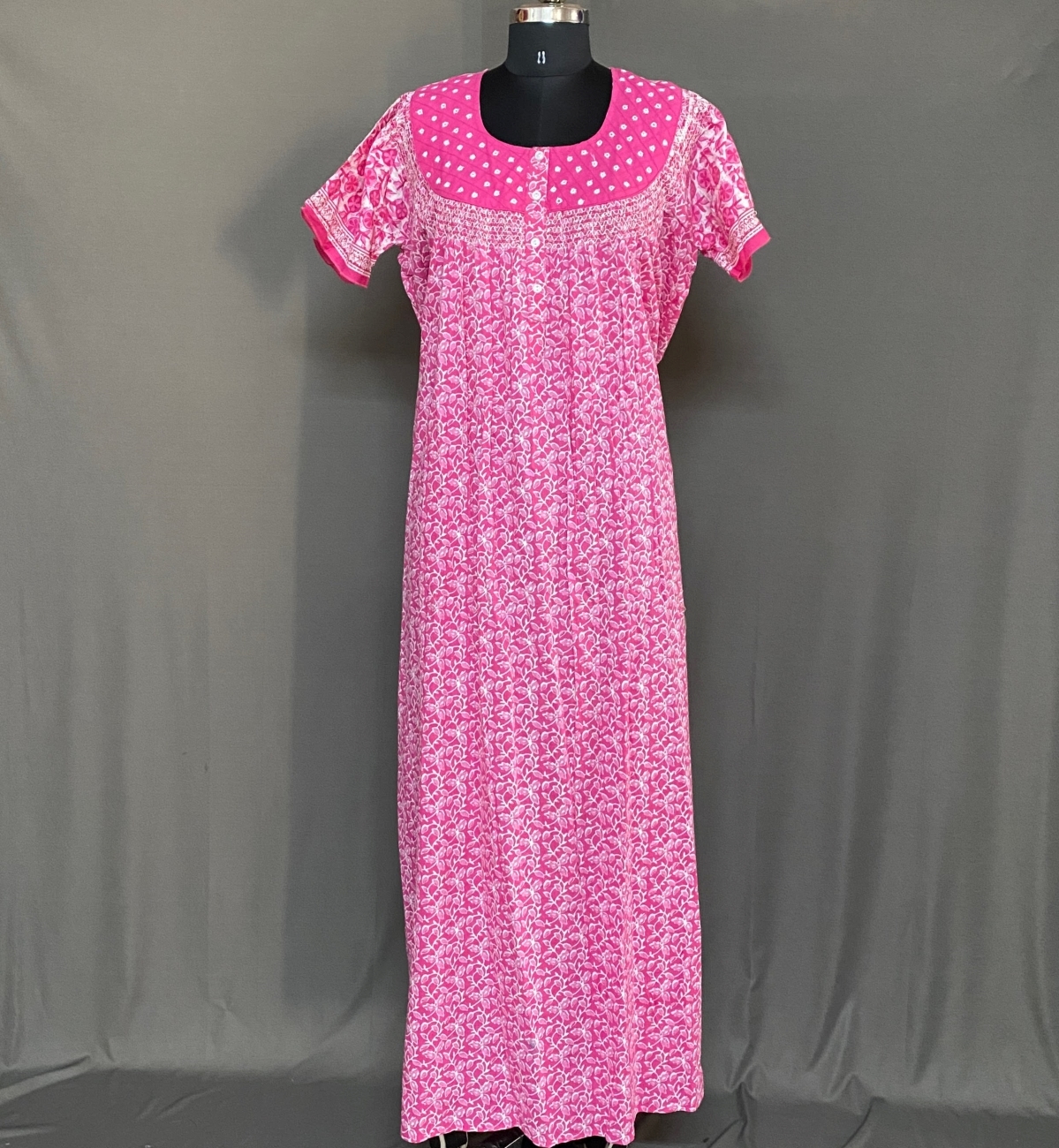 Buy Printed Cotton Nighty for Daily Wear – The Silk Walk Studio